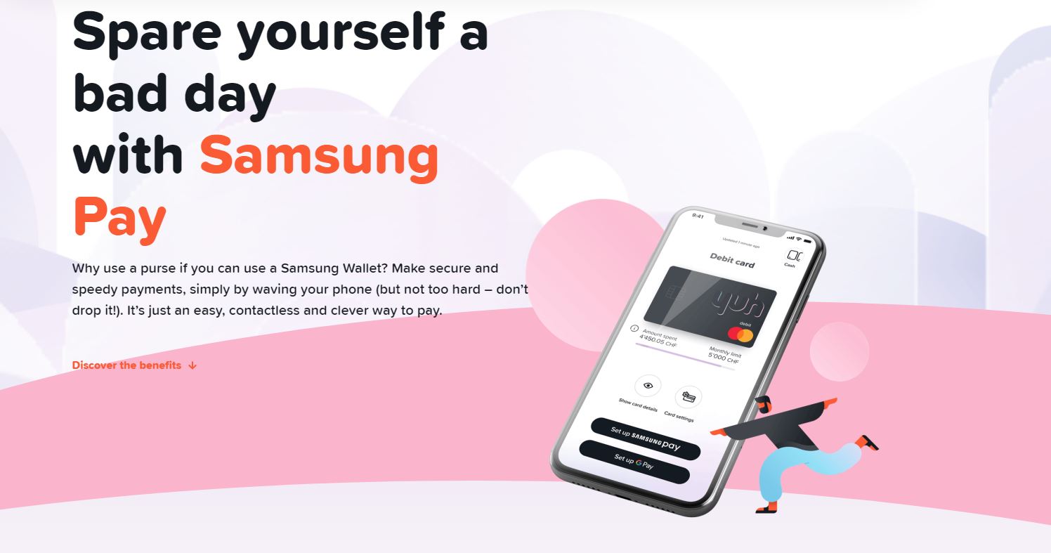 Ganz easy zahlen mit Samsung Pay | Yuh Schweizer Finanz-App