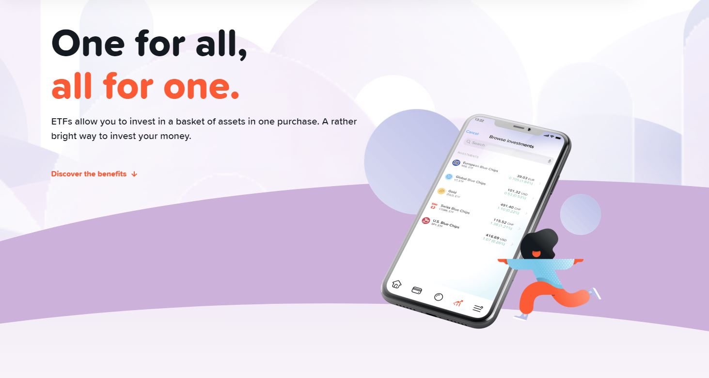 Yuh Swiss Trading App: invest in the best ETFs easily