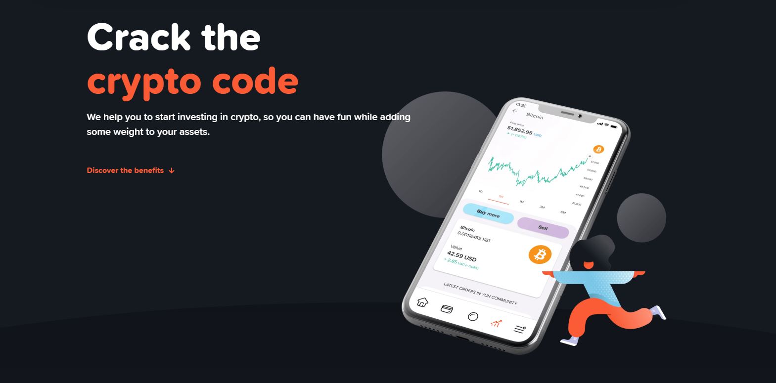 Investis dans les cryptos – Yuh, l'app financière suisse